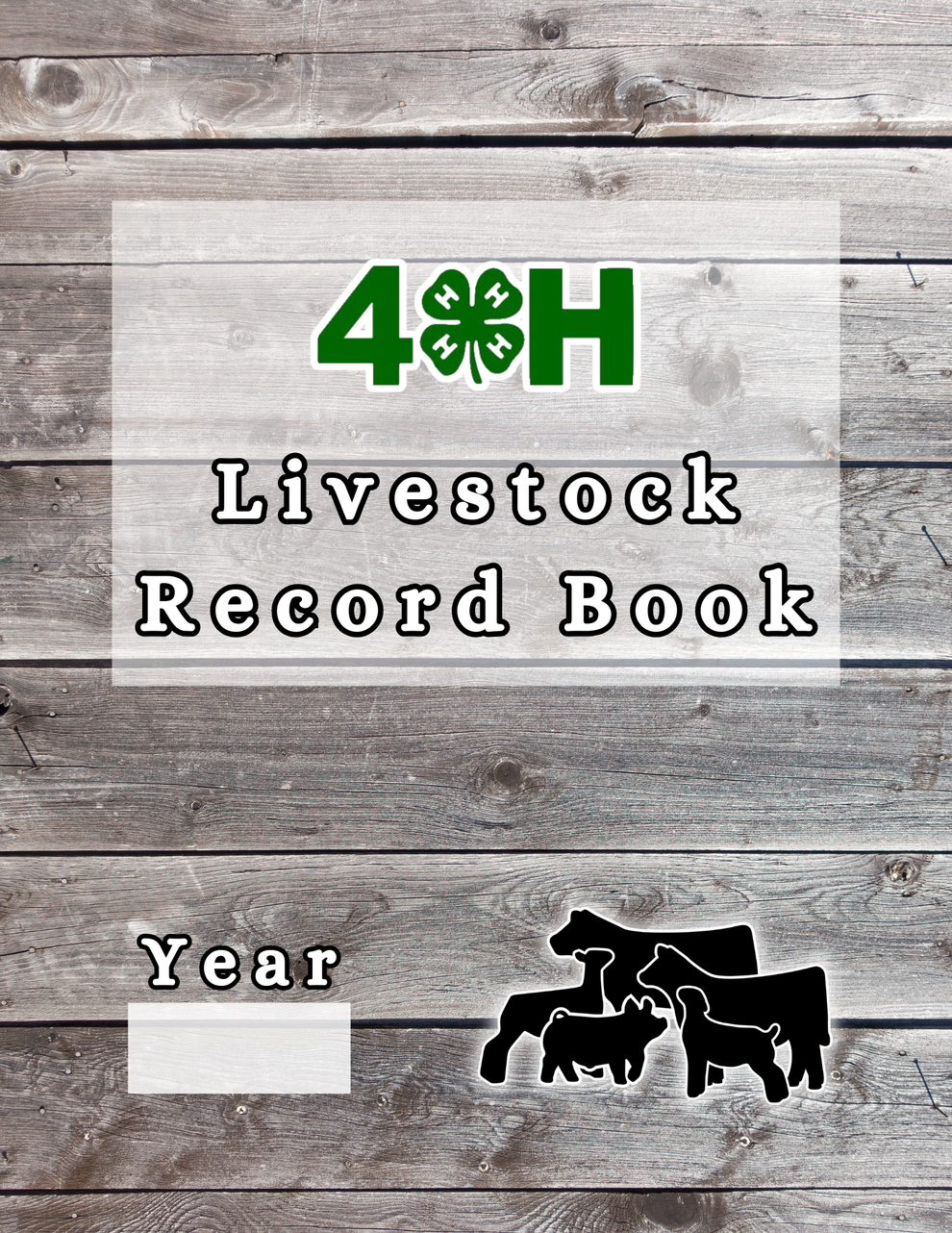 4H Record Book interactive PDF/ form fields (Barnwood) – smallfryshowsupply