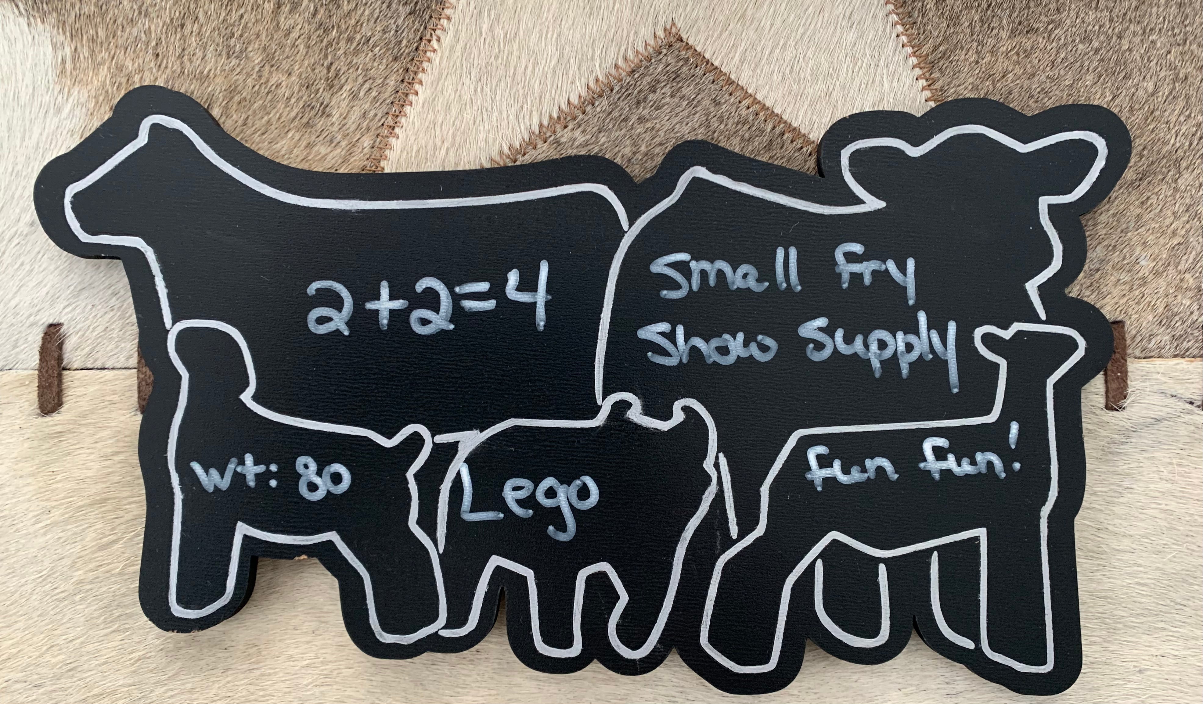 Chalkboard/marker board in one – smallfryshowsupply